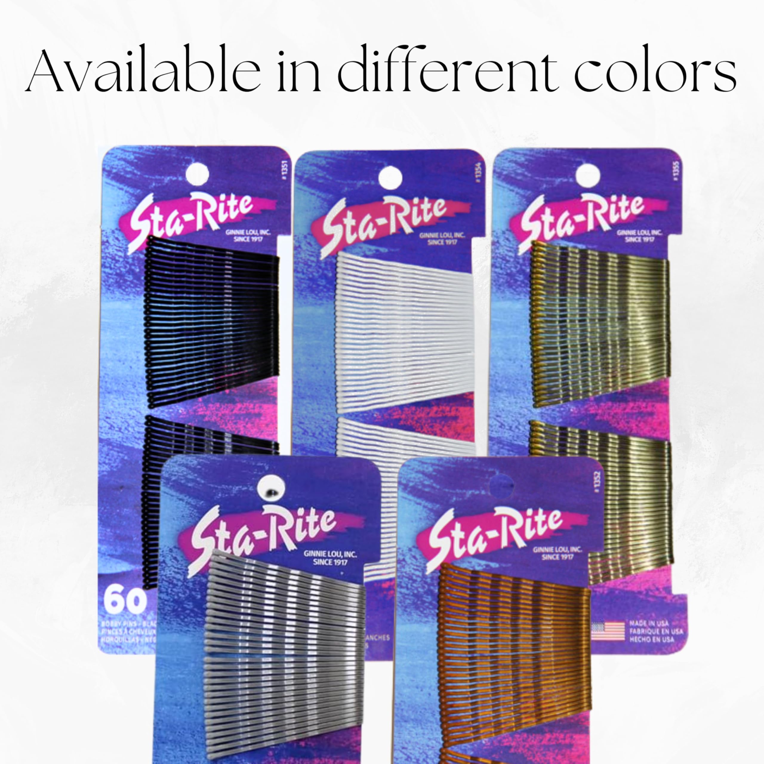 Sta-Rite White Bobby Pins - 60 count