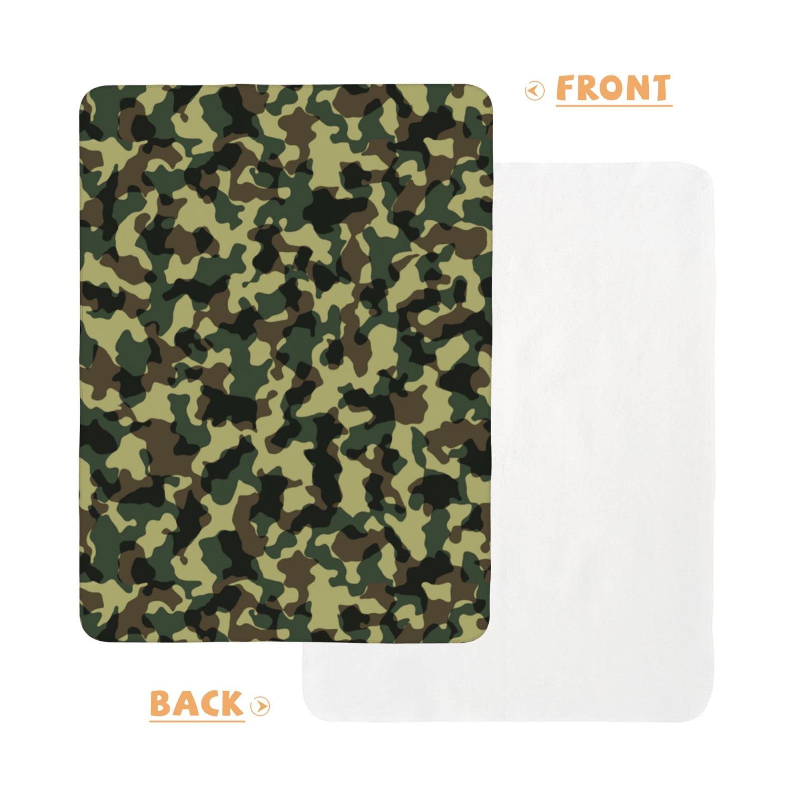 Camouflage Diaper Changing Pad Portable Toddler Diaper Changing Mat Soft and Leak Resistant Liners Waterproof Cotton Reusable Baby Change Pads for Home Travel