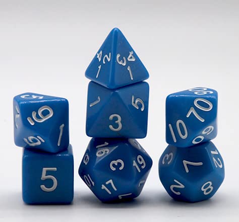 HS DICE D100 D60 D30 D20 D12 D10 D8 D4 Polyhedral Dice Set for Dungeon and Dragons MTG RPG D&D (Blue)