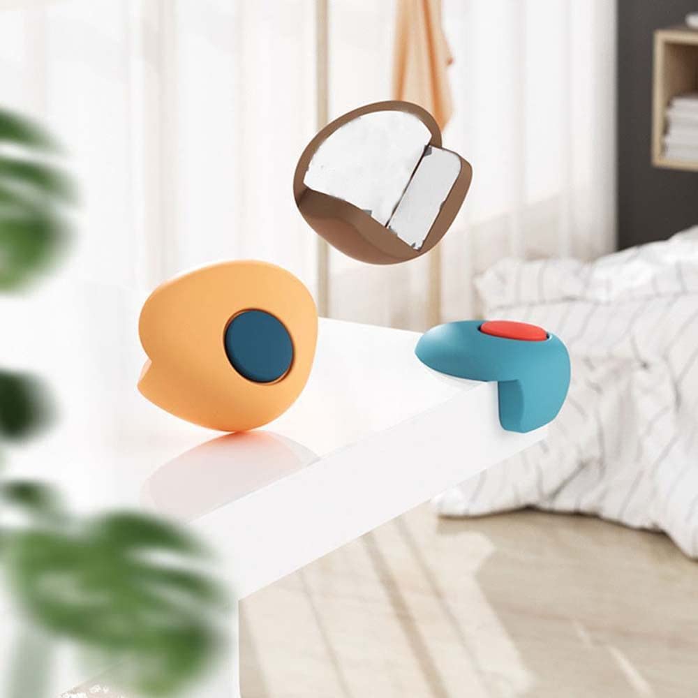 Corner Protector Covers Funny Kids Anticollision Guards Table Corner Protector Baby Safe Colourful Furniture Edge Bumpers Guard Edge(Orange)