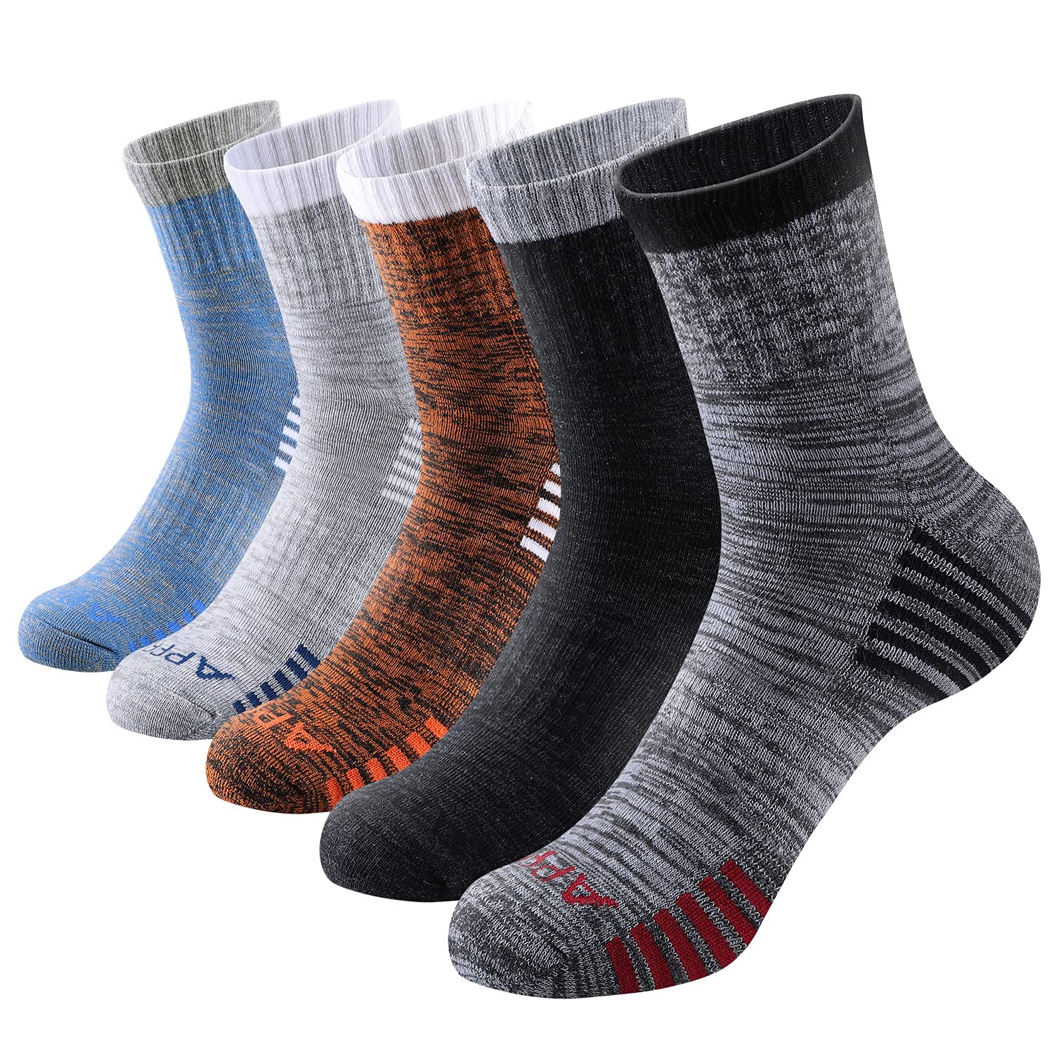 Bigfoot spider Men's Hiking Socks Running Athletic Socks Multi-pack Outdoor Recreation Cushion Crew Socks