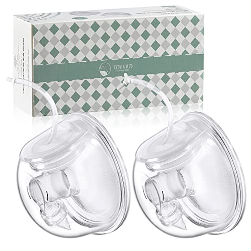 TOVVILD Breast Pump Milk Collection Cup - Compatible with Spectra S1/S2/S9, Not Original Spectra Accessories, Replace Breast Pump Kits, 24mm Flange Breast Milk Collector Cup Tubing Parts