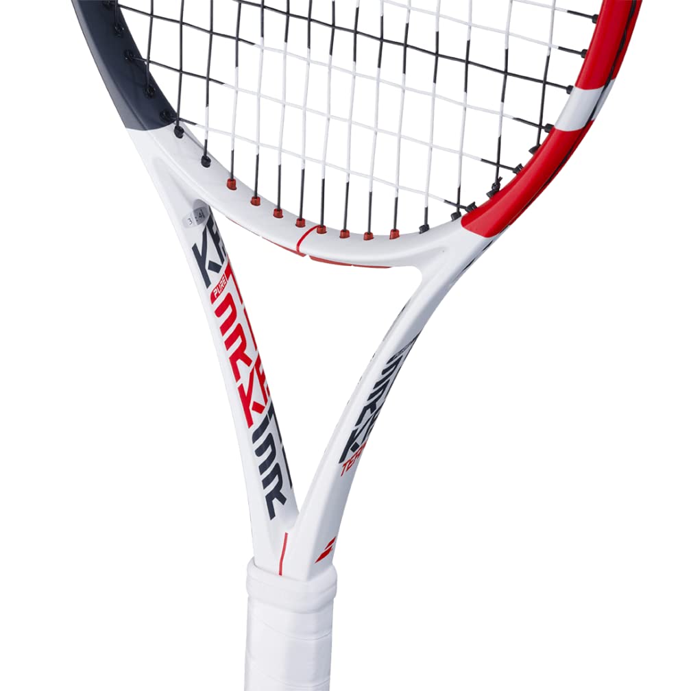 Babolat Pure Strike Team Tennis Racquet Racquet - Strung with 16g White Babolat Syn Gut at Mid-Range Tension (4 1/2" Grip)