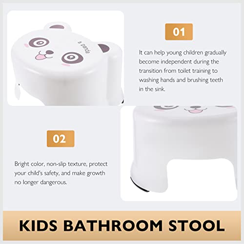 Plastic Stool Anti- Skid Step Stool Step Stool, 1 Pc Bathroom Stool Toilet Step Stool Anti-Skid Step Stool Potty Training Aid Thick Plastic Stool for Adults