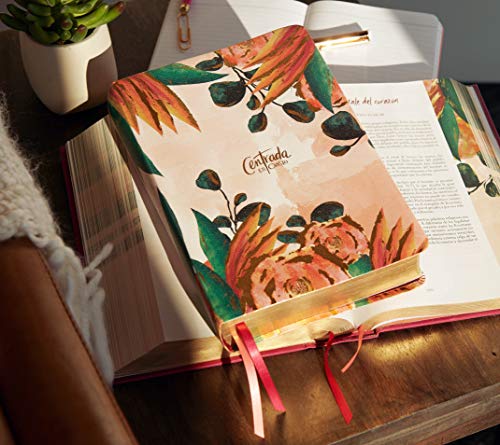 Biblia Reina Valera 1960 Devocional Centrada en Cristo floral, símil piel | RVR1960 Centered in Christ Devotional Bible Floral, LeatherTouch (Spanish Edition)
