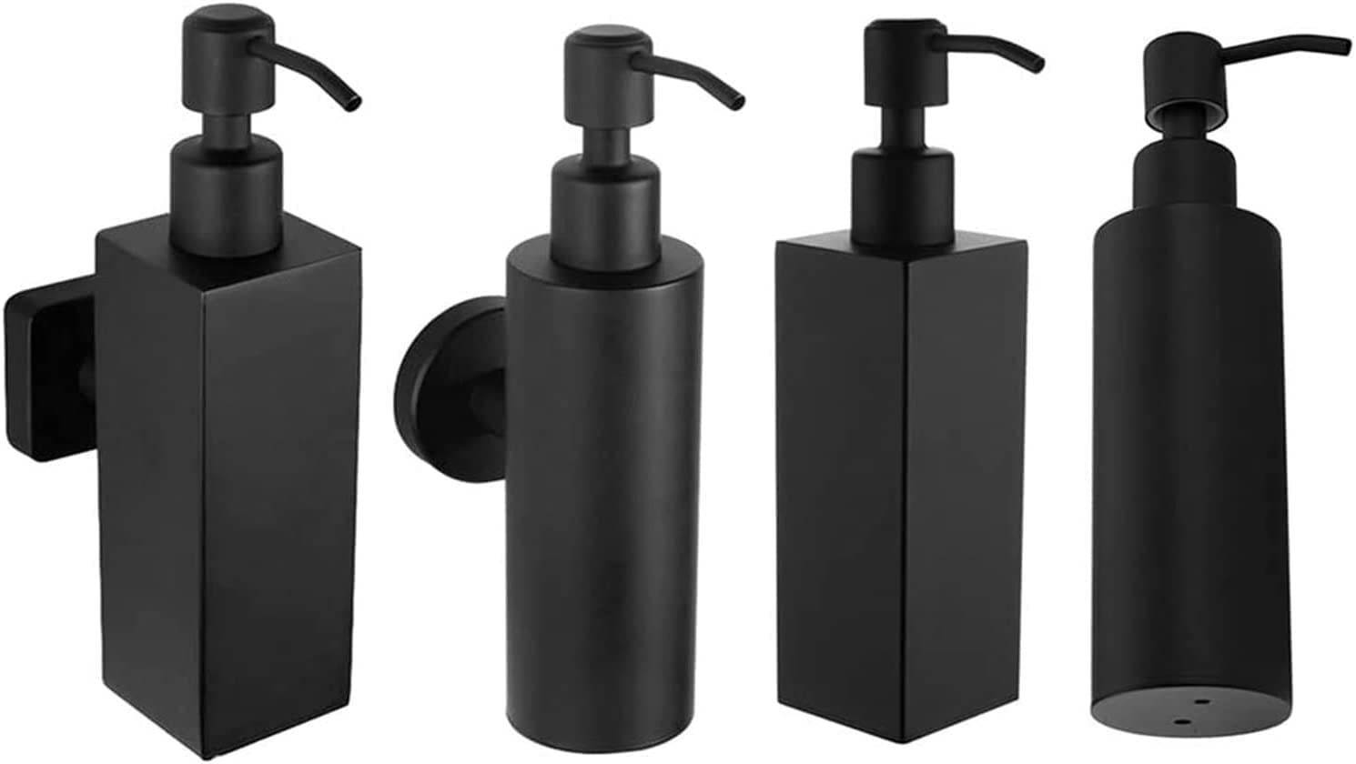Bottles for Bathroom Toilet Kitchen 2 PCS 200ml Foaming Soap Dispensers Empty Stainless Steel Liquid Soap Pump Bottles for Soap Holder