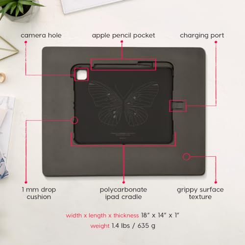 Astropad Darkboard – iPad Drawing Stand with Apple Pencil Pocket – Lightweight Drawing Stand for Artists – Drawing iPad Board – Compatible with Apple iPad Pro 12.9, 3 – 6th Generations