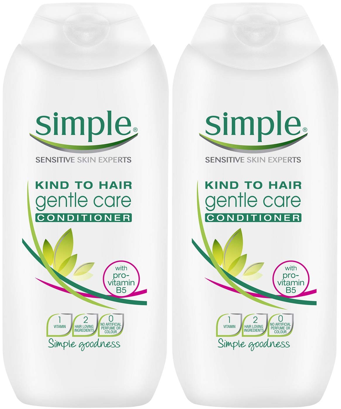 Simple Kind To Hair Gentle Care Conditioner, 6.7 Ounce / 200 Ml (Pack of 2)