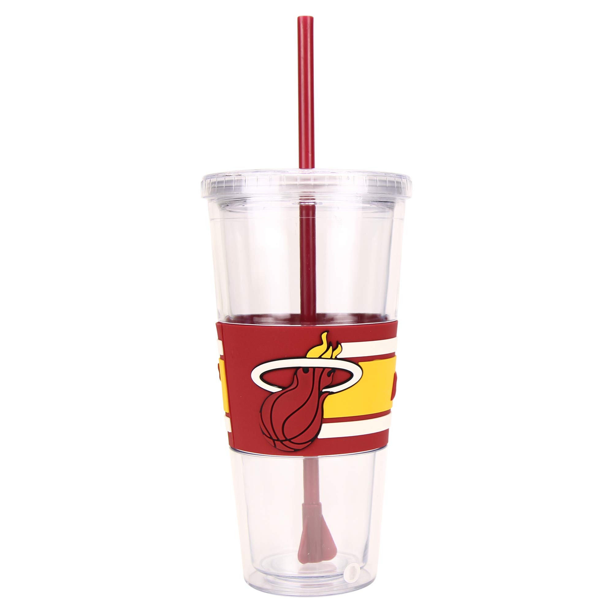Boelter NBA Hype 22oz Large Tumbler with Straw 2-Pack (Miami Heat)