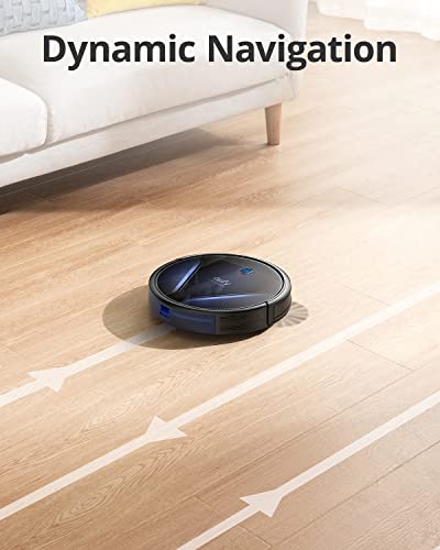 eufy by Anker, RoboVac G20, 2500 Pa Strong Suction, Dynamic Navigation, Voice Control, Ultra-Slim, App, Robot Vacuum, Compatible with Alexa, Ideal for Hard Floors and Pet Hair