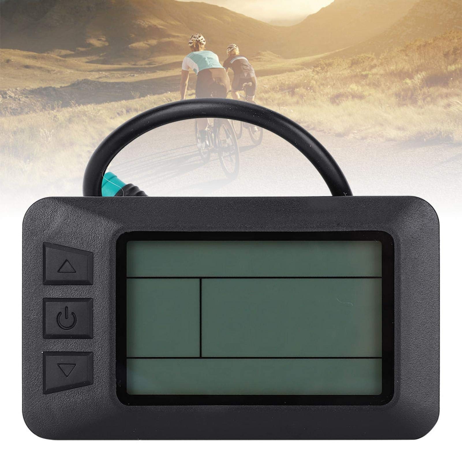 Bike Conversion LCD Instrument, LCD Display Used for E-Bike Kit with Waterproof Connector USB for Electric Bike E-Bike