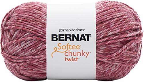Bernat Softee Chunky Twist BB Yarn, Burgundy