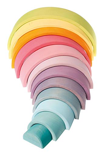Grimm's Wooden Rainbow Pastel (Pack of 12)