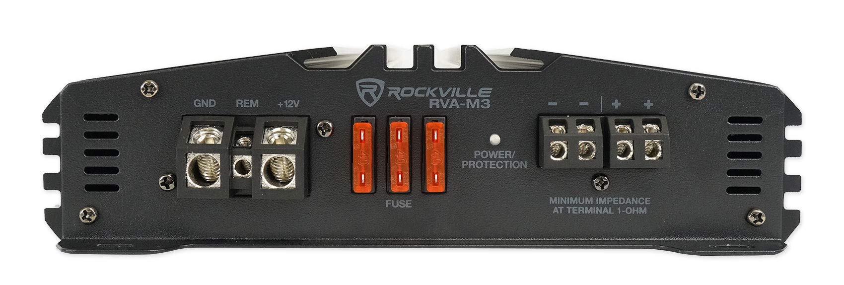 Rockville RVA-M3 4000w Peak/1000w CEA RMS @ 1 Ohm Amplifier Mono Car Amp+Remote
