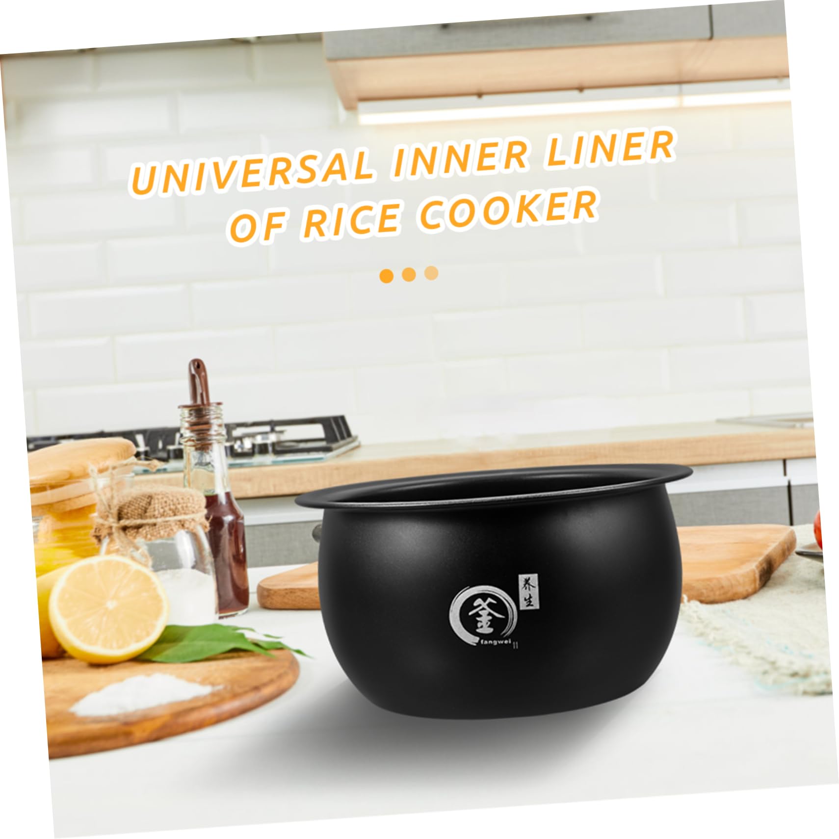 Cabilock Rice Cooker Liner Non-stick Rice Cooker Pot Electric Cooker Inner Pot Rice Cooker Inner Pot Electric Cooker Accessory Cooking Supply Electric Cooker Liner Kitchenware Multi-use Pot