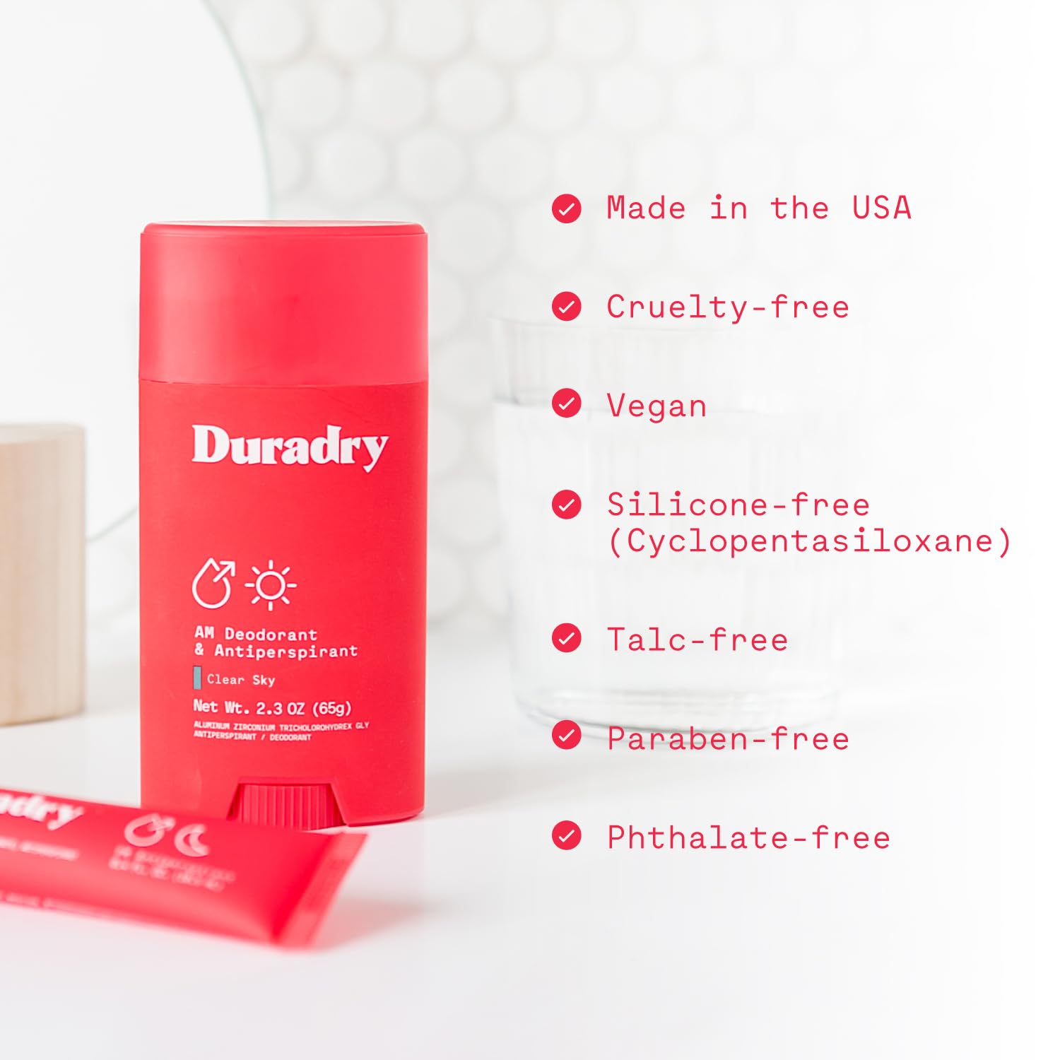 Duradry AM Deodorant & Antiperspirant - Deodorant for Hyperhidrosis, Antiperspirant for Women & Men, Armpit Sweat Protection, Silicone-free - End Game, 2.3 Oz (Pack of 1)