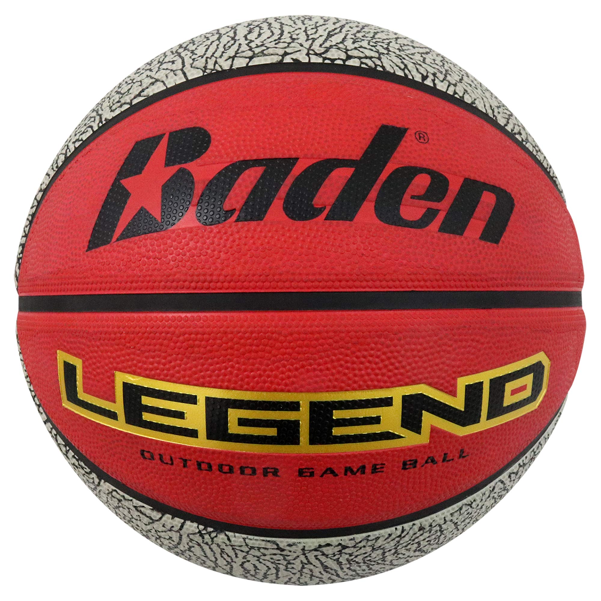 Baden Legend Rubber Basketball (Official Size 7) 29.5" Purple/Gold