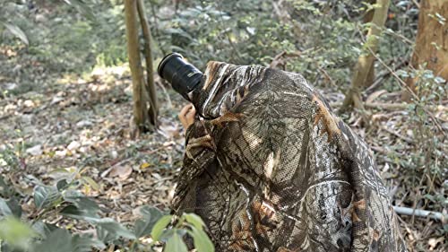 LOOGU Camo Netting, Duck Blinds Cover, Quiet Mesh Net, Camouflage Netting Cover Army Military 59" W Mesh Fabric Cloth Material for Hunting Blind