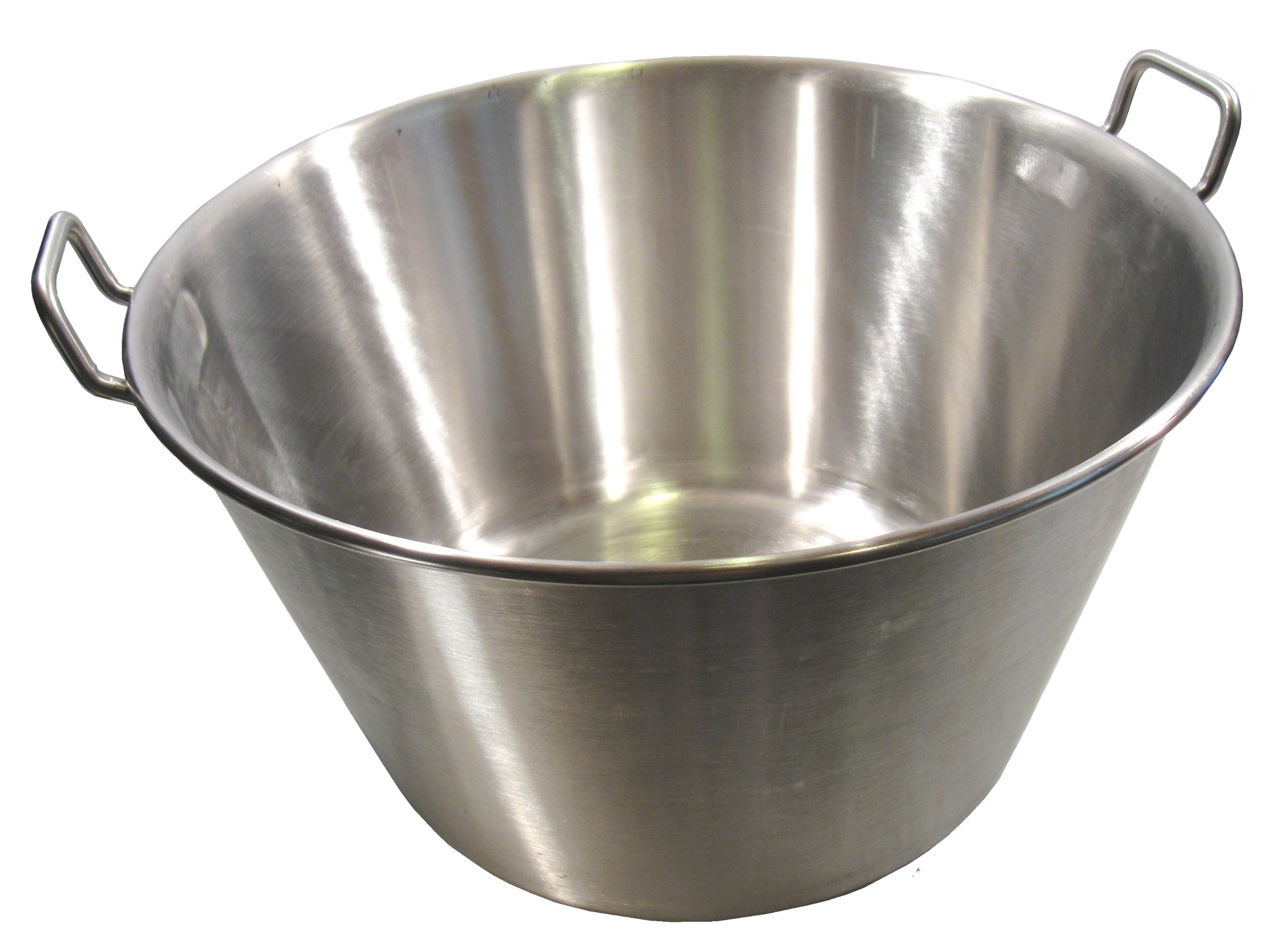 Cazo Grande Para Carnitas Extra Large 21" inch Stainless Steel Heavy Duty Acero Inoxidable Wok comal Fry