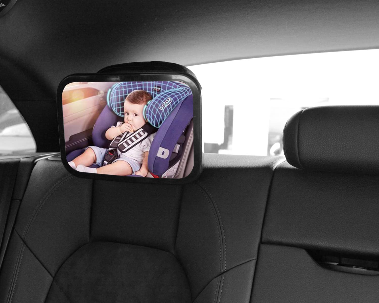 Baby Mirror for Car Infant Rear Facing Seat with Wide Crystal Clear of View