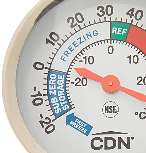 CDN RFT1 Proaccurate Heavy Duty Refrigerator Freezer Thermometer, ProAccurate Heavy Duty Refrigerator/Freezer Thermometer