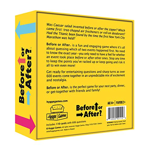 Hygge Games Before or After? - Trivia Game