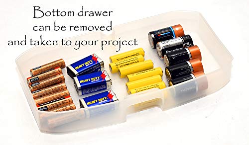 Eleven Translucent Drawer Portable and Sturdy Storage and Organization Cabinet/Box, for Home, Office or Sewing Room. Use for Arts, Crafts, Hobby, Beads, Notions, Crayons, Batteries, and Small Parts.