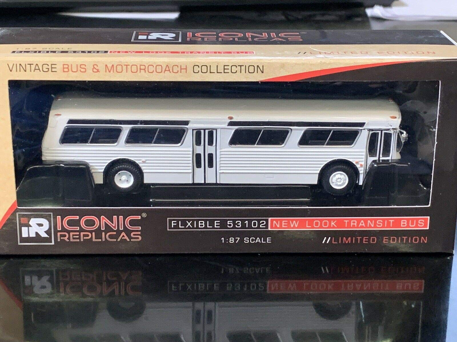 Iconic Replicas Flxible Fishbowl Bus 1/87 Scale-HO Scale Transit Bus New! Blank Ready for Customization!