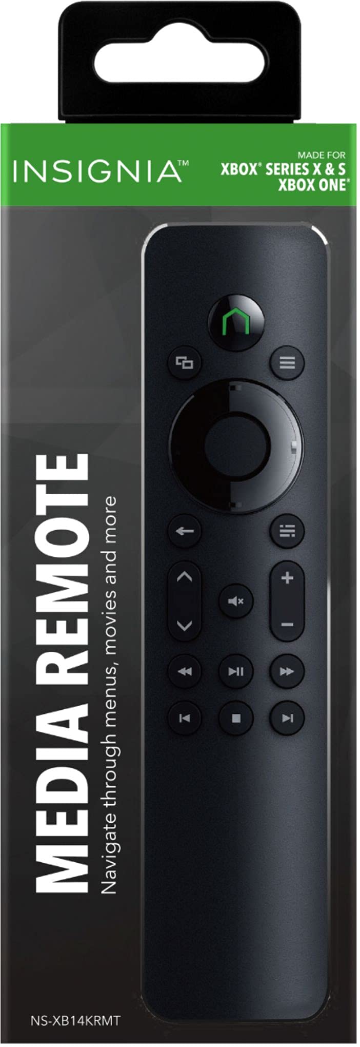 Insignia™ - Media Remote for Xbox Series X | S & Xbox One - Black NS-XB14KRMT