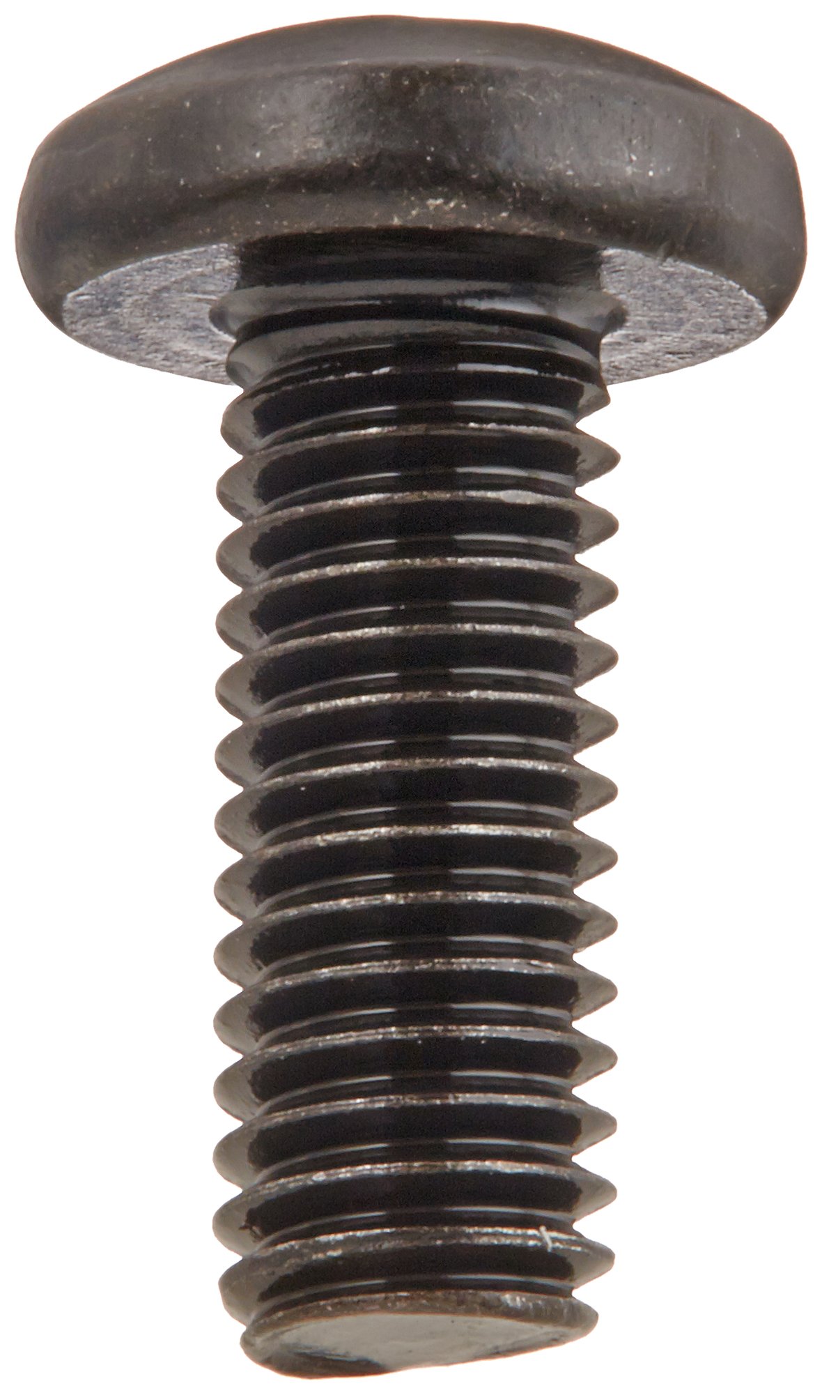 Small Parts Steel Pan Head Machine Screw, Black Oxide Finish, Meets ASME B18.6.3, #2 Phillips Drive, #10-32 Thread Size, 1/2" Length, Fully Threaded, Import (Pack of 100)