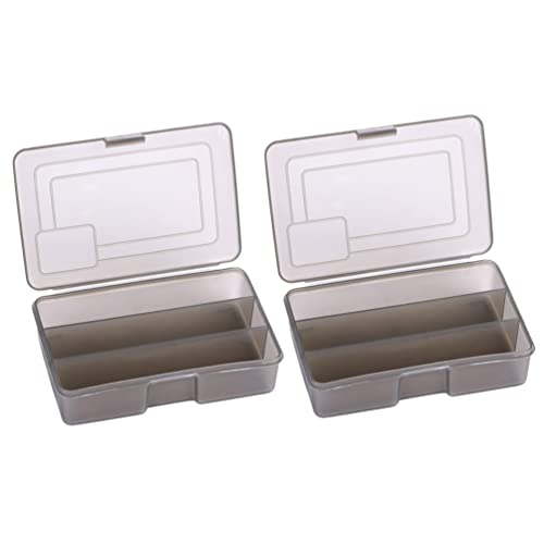 BESPORTBLE 2pcs Boxes Fishing Accessories Fishing Tackle Storage Fishing Tool Holder Fishing Bait Box` Fishing Tool Container Dart Stand Tackle Container Tools Lure Box Fishing Gear