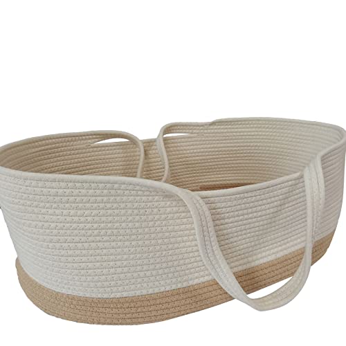 Wallfire Baby Sleeping Basket Portable Mewnorn Moses Basket Bassinet Cotton Rope Baby Nest Bed