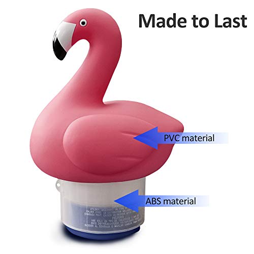 Blufree Chlorine Floater, Floating Chlorine Dispenser, Cute Animal Floating Pool Chlorinator Chlorine Basket for Chemical Tablets Fits 3 inch Tabs Bromine Holder Used for Pool Spa.