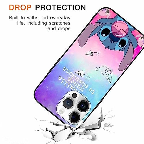 FGIAZDU 3 Pack Cute Cartoon Phone Case for iPhone 14 Pro Max Case 6.7",Girly Kawaii Anime Character Aesthetic Cases for Women Girls Boys,Soft TPU Shockproof Funda for iPhone 14 Pro Max Black