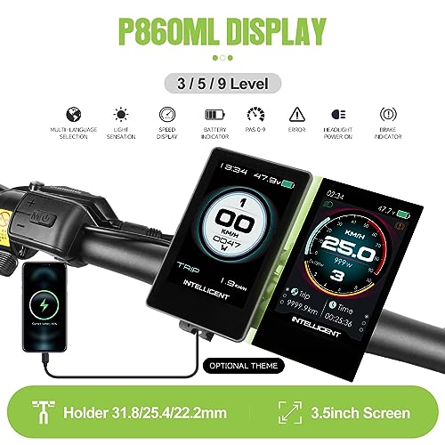 BAFANG BBS02B 48V 750W Mid Drive Kit with Battery Optional 8fun eBike Conversion Kit with LCD Display (850C Display, Motor kit+44T Chainring+Rear Battery 48V 15Ah)