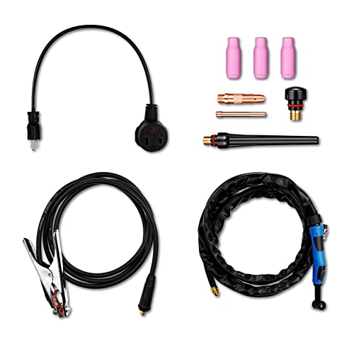 DEKOPRO TIG Welder 200A High Frequency 110/ 220V Dual Voltage Welder Machine, TIG/Stick/Arc 2 in 1 Welding Machine
