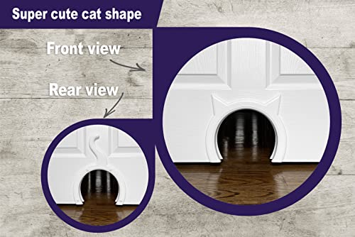The Kitty Pass Interior Cat Door Hidden Litter Box Pet Door for Cats up to 21 lbs Pet Box