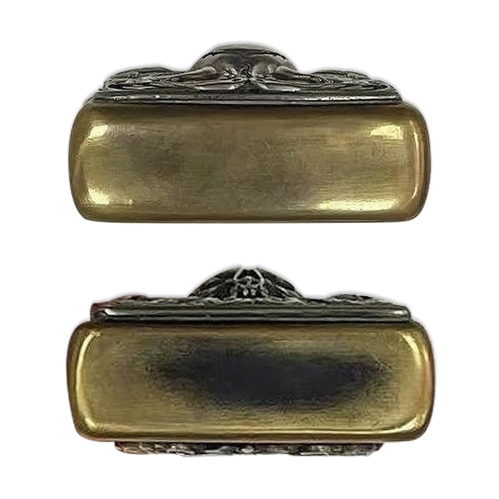 Brass Lighter Case Metal Replacement Tank Handmade Gift for Men, Retro Lighter Sleeve Pouches Lighter Protective Storage Case Holder for Father Boy Friend Husband