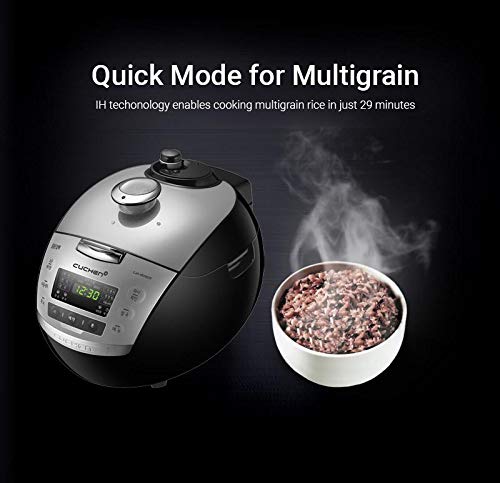 Cuchen USA Venus II Induction Heating Pressure Rice Cooker CJH-VEA0621SUS (6Cup) Shiny Black