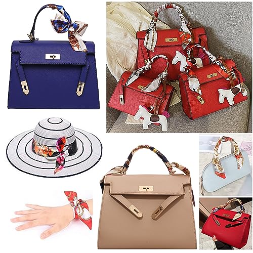 Bag Handbag Scarf Handle Wrap Ribbon Scarf Purse Scarf for Women