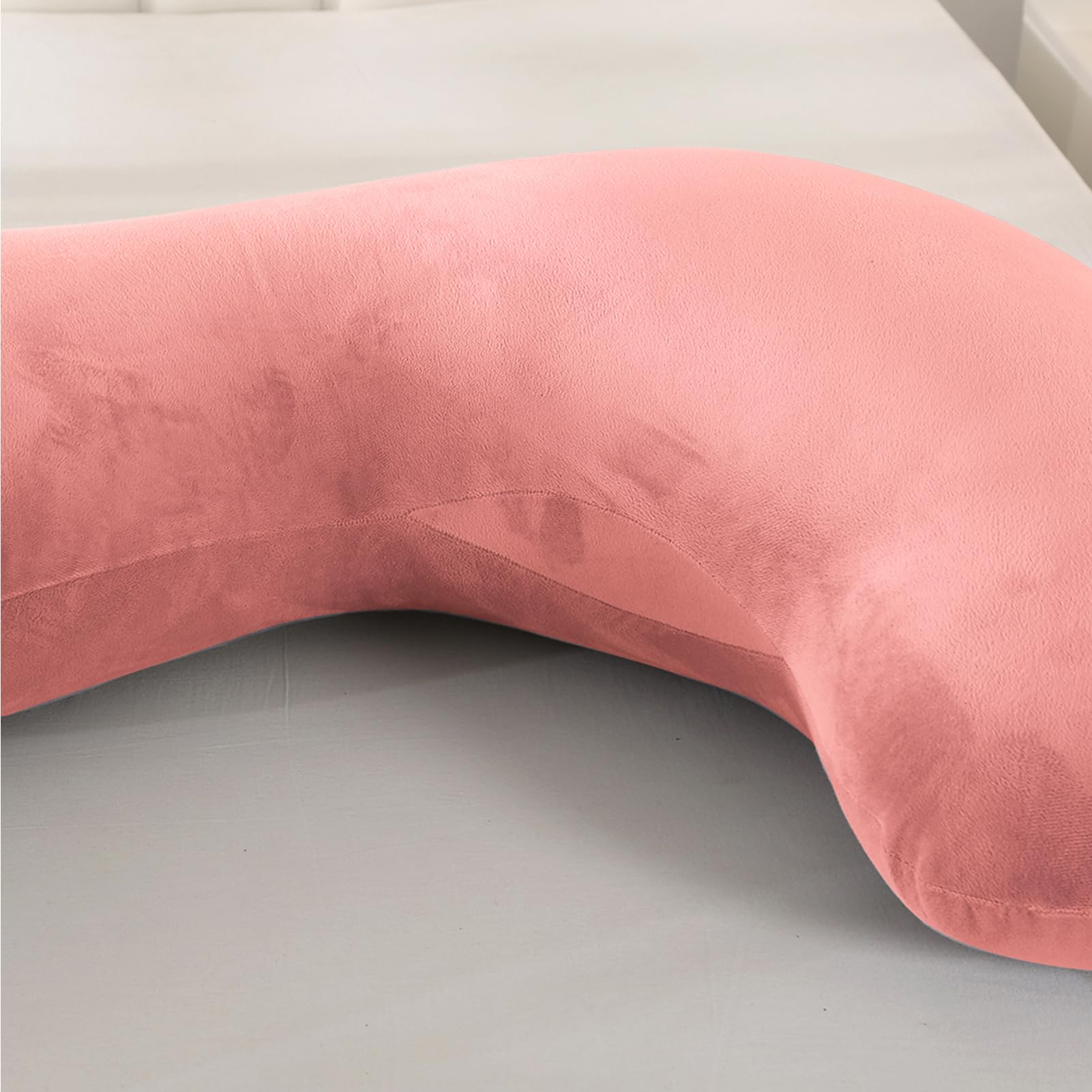BATTOP Pregnancy Body Pillows for Sleeping,Maternity Pillow with Removable Cover,Support for Belly,Hips, Legs,Pregnancy Must Haves,Side Sleeper Body Pillow