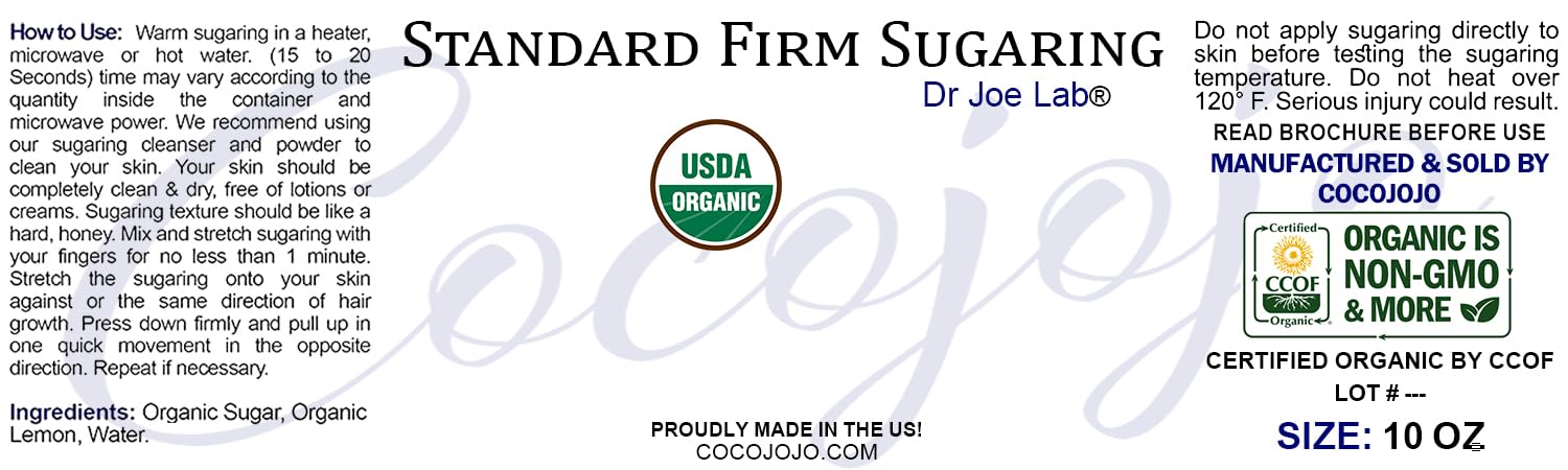 Sugaring Hair Removal Paste Sugar Wax Natural Vegan Paste - 10 oz Standard Natural - Epilation Waxing - Sugaring Hair Remover - Sugaring Gel Easy to Use All Hair Types