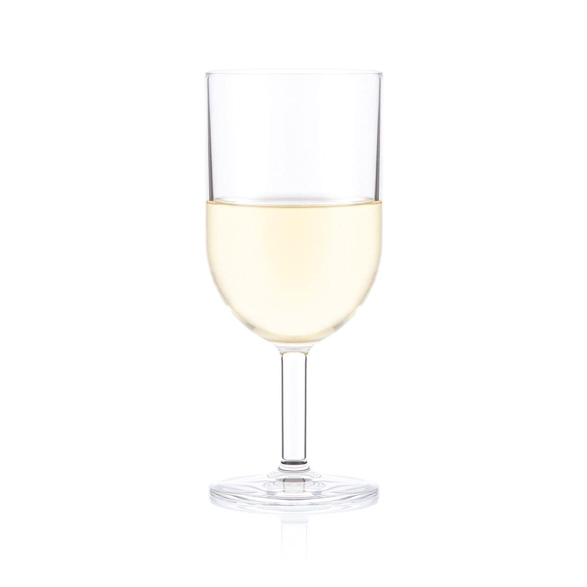 Bodum Oktett BPA-Free SAN Plastic Shatterproof Glass, 8 Ounce (6-Pack), White Wine