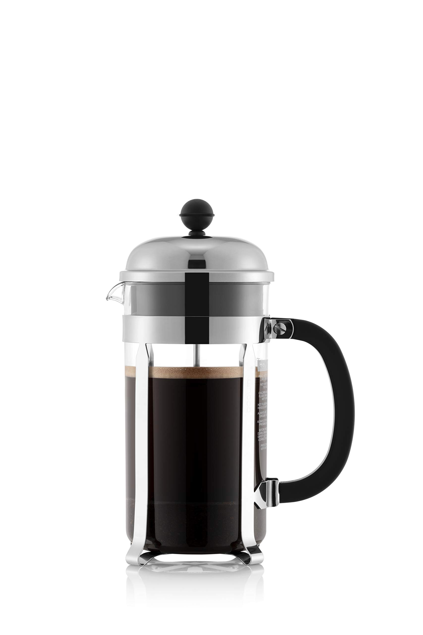 Bodum, Chambord French Press Coffee Maker, 34 Ounce, Chrome