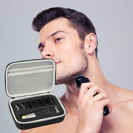 Brappo Hard Case for Philips Norelco Multigroom Series 7000,Men's Grooming Kit with Trimmer MG7750/49/MG5750 Storage Holder Fits for 18 Attachment Trimmer and Accessories (Box Only)