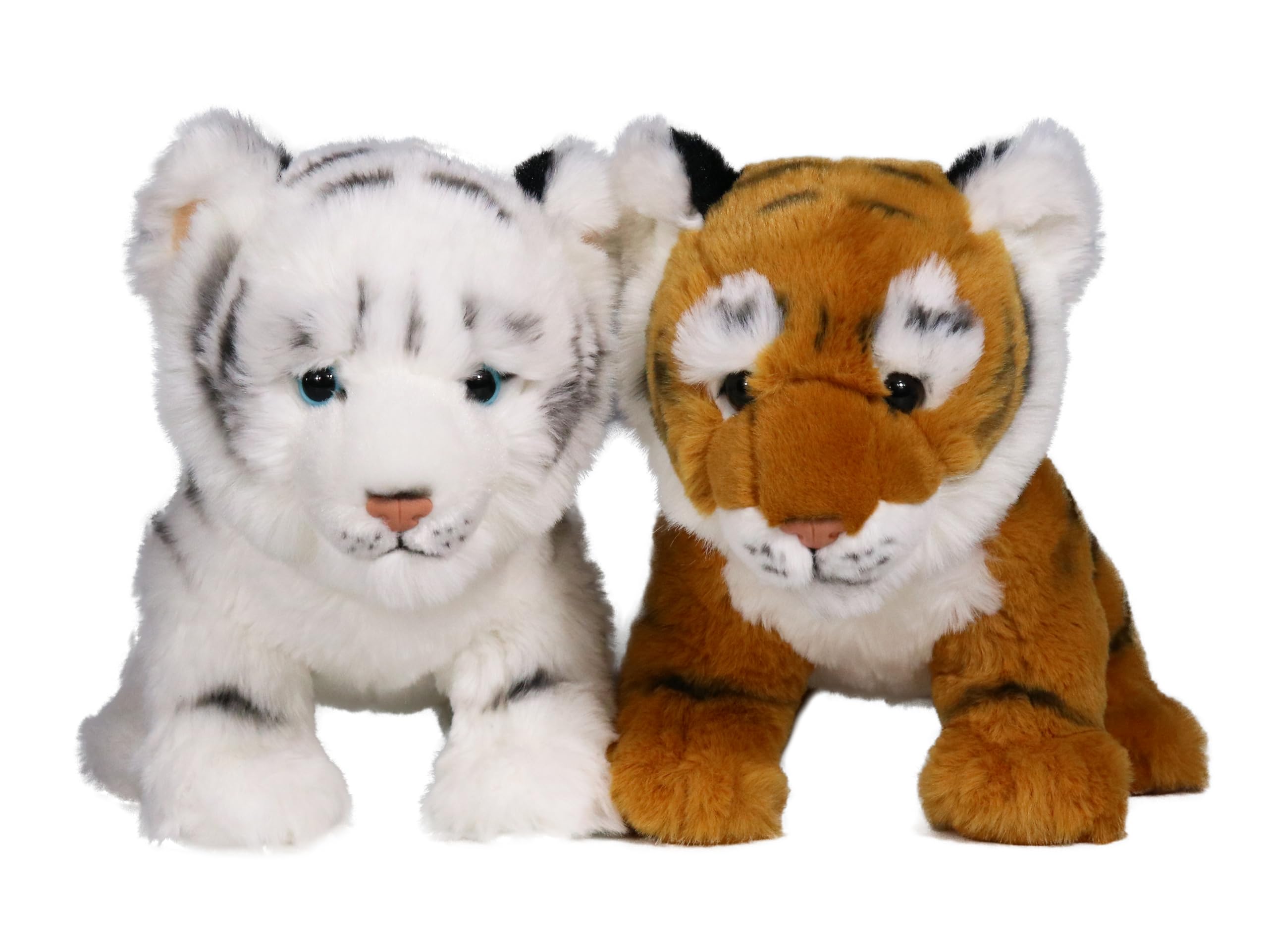 Ice King Bear Baby Tiger Stuffed Animal 10 Inches Cute Plush Toy (White)