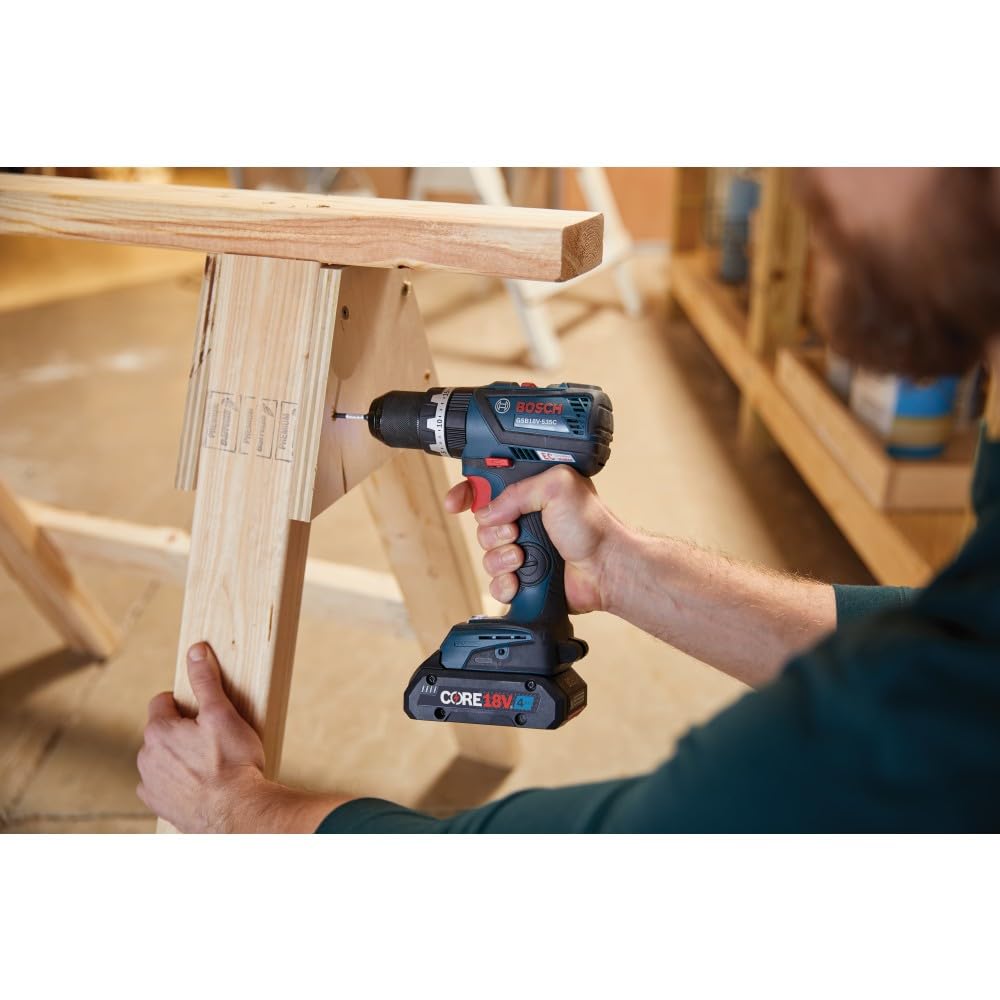 BOSCH GSB18V-535CN 18 V Ec Brushless Connected-Ready Compact Tough 1/2 In. Hammer Drill/driver (Bare Tool)