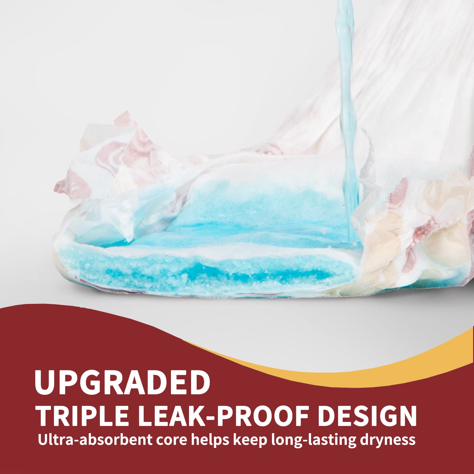 Capable Newborn Diapers, Triple Leak-Proof Baby Diapers with Wetness Indicator, Hypoallergenic Disposable Diapers, Diapers Size NB (< 10 lb), 68 Count