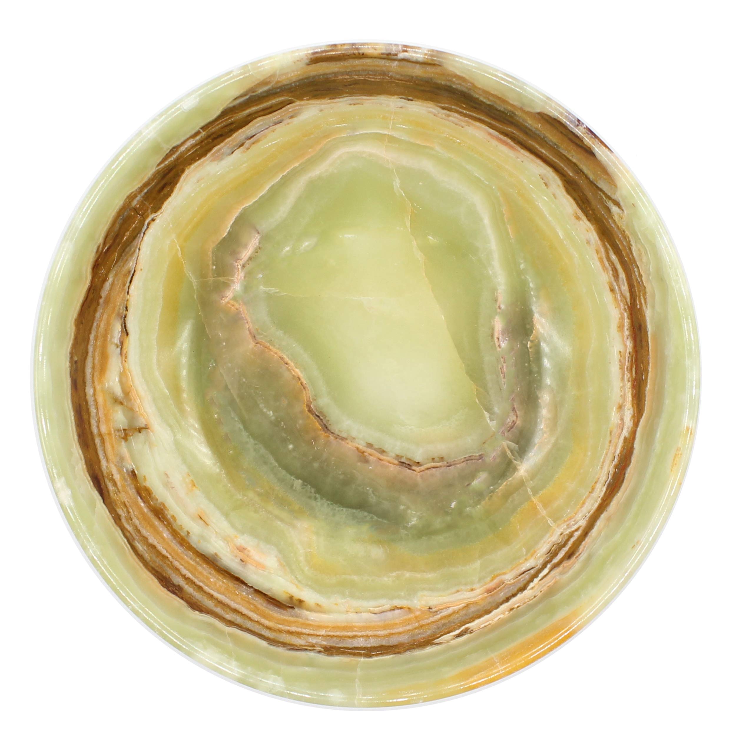 Blessed Ember Natural Stone Green Calcite Crystal Gemstone Smudge Bowl with Garden Sage and 2 Palo Santo Sticks