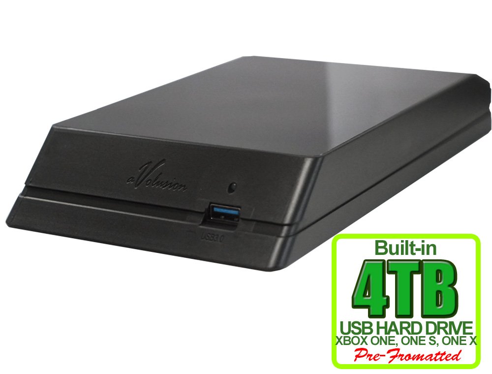 Avolusion HDDGear 4TB (4000GB) USB 3.0 External Xbox Gaming Hard Drive (for Xbox One, Pre-Formatted) - 2 Year Warranty (Renewed)